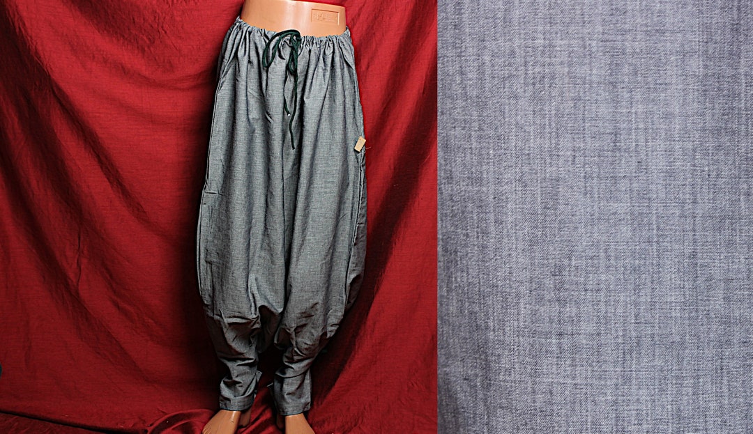 Viking Linen Long Baggy Trousers, Galligaskins, Shalwars, Viking ...