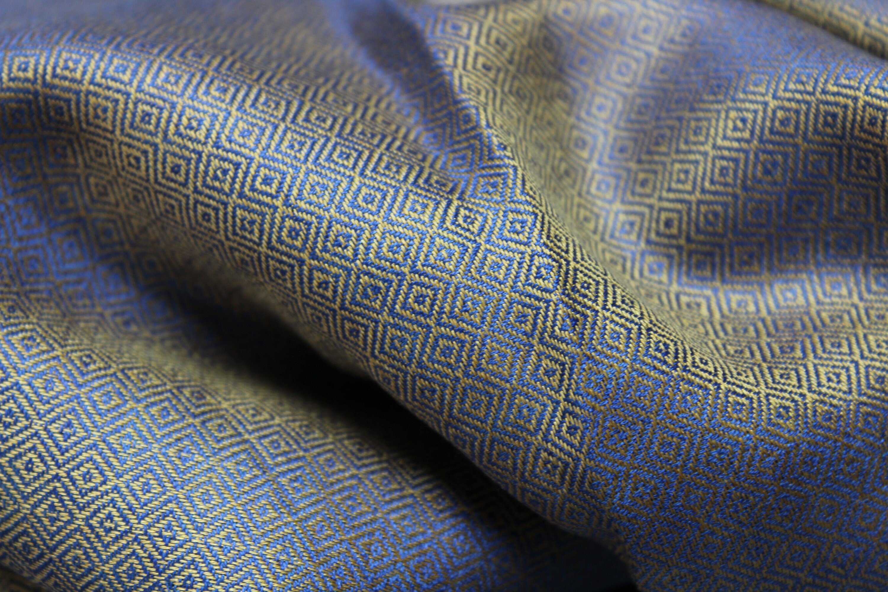 Tejido a mano tela de seda textil 100% diamante de seda | Etsy