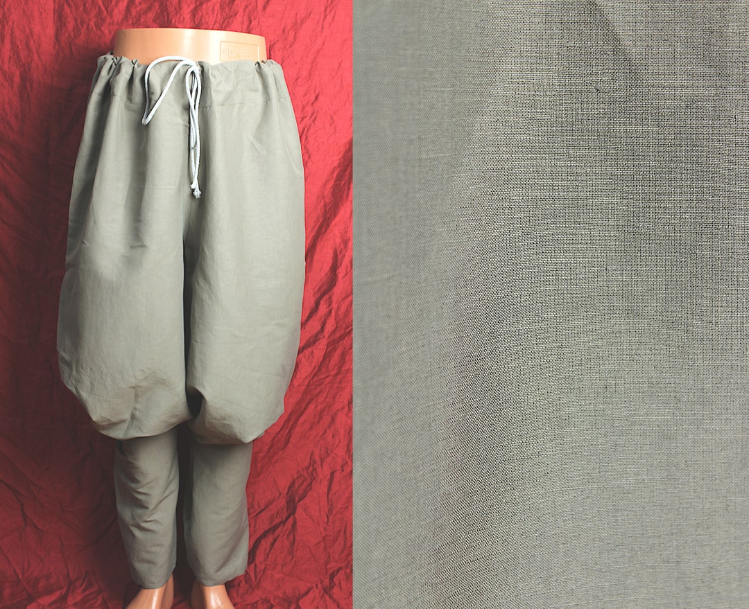 Viking Linen Long Baggy Trousers, Galligaskins, Shalwars, Viking ...