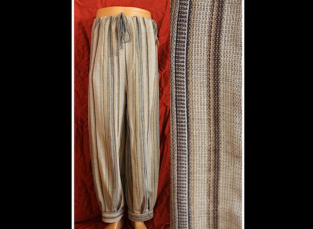Viking Linen Long Baggy Trousers, Galligaskins, Shalwars, Viking ...