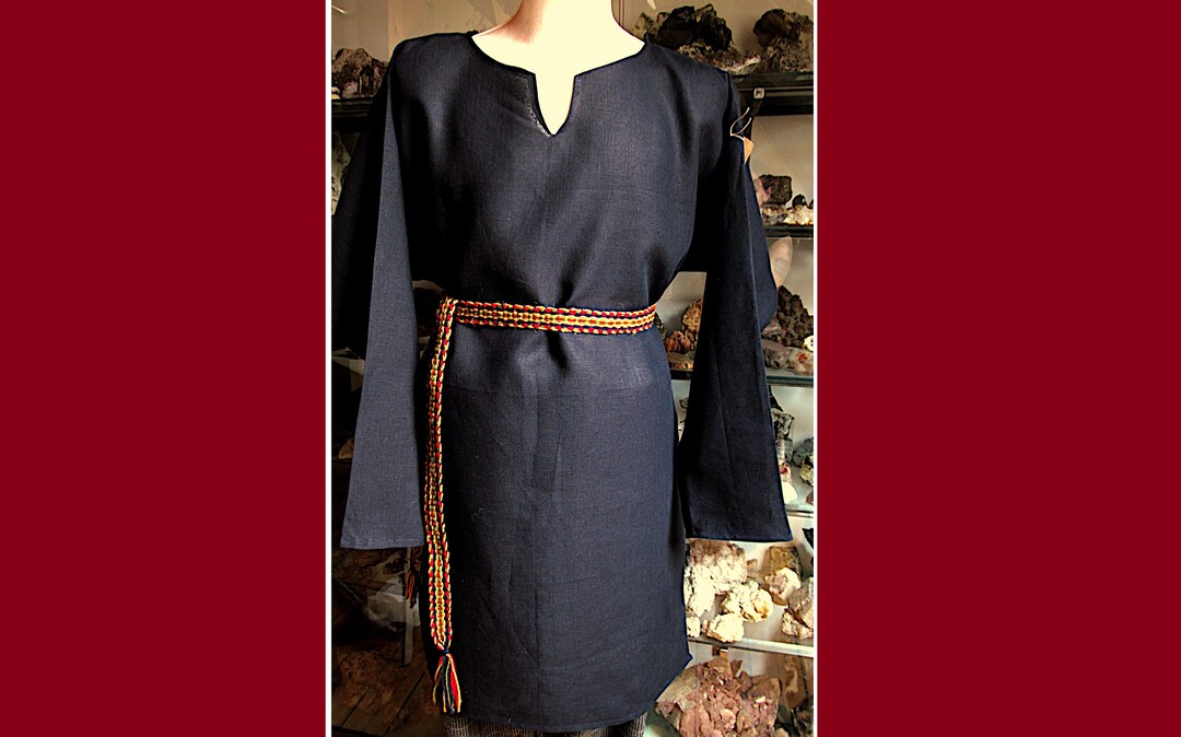 Viking Slavic Linen Shirt Tunic, Size Approx. M, Viking Slavic, Early ...