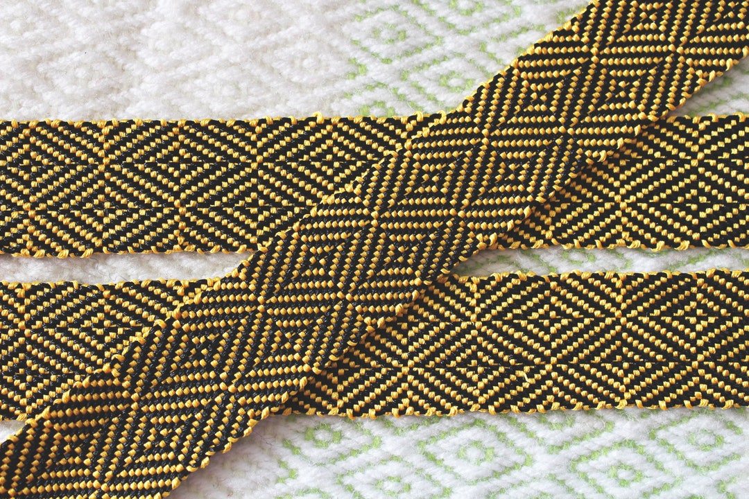 Hand-woven Band Silk PRICE per METER Oseberg Pattern /braid / Hand Made ...