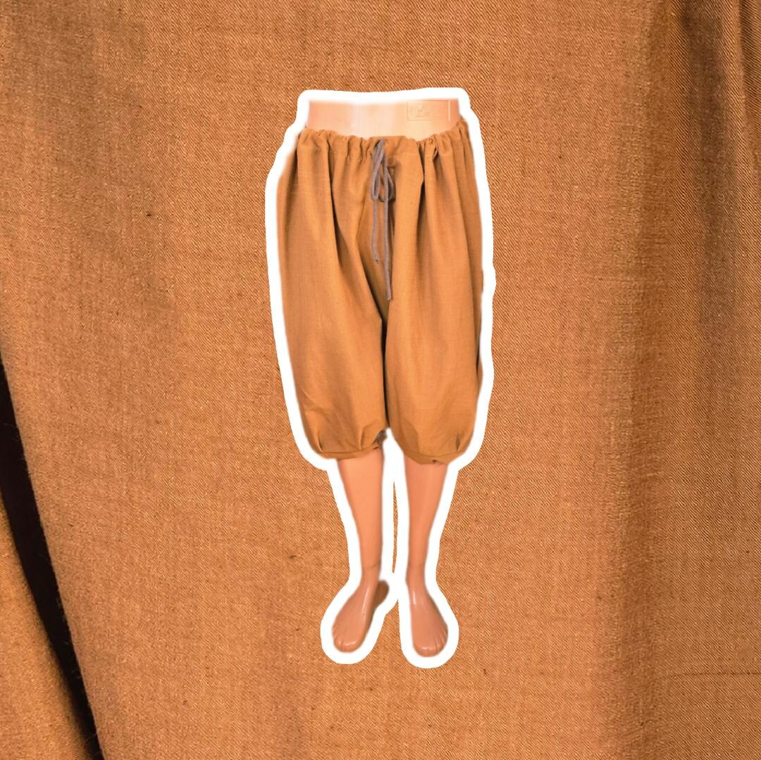 Short Linen Baggy Galligaskins Pants Size S / M | Viking Slavic ...