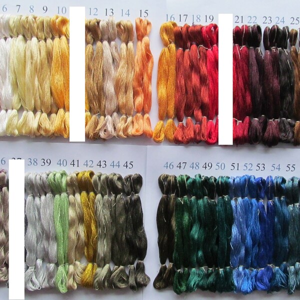 Silk Embroidery Floss - Etsy