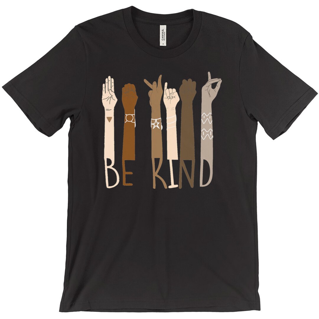 Be Kind Sign Language Tee - Etsy