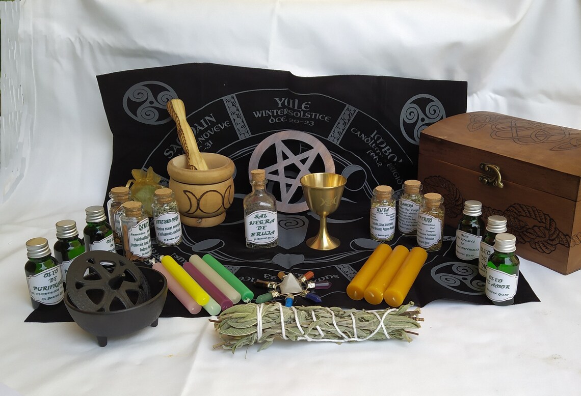 Baúl set de bruja Witch set truk - Etsy España