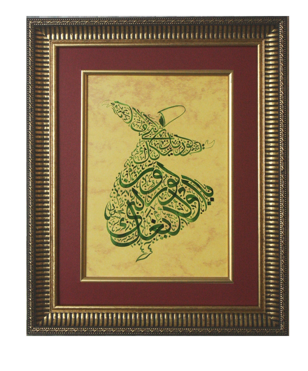 Rumi Poetry Act in Accordance With the You Look, FRAMED Hand Written ...