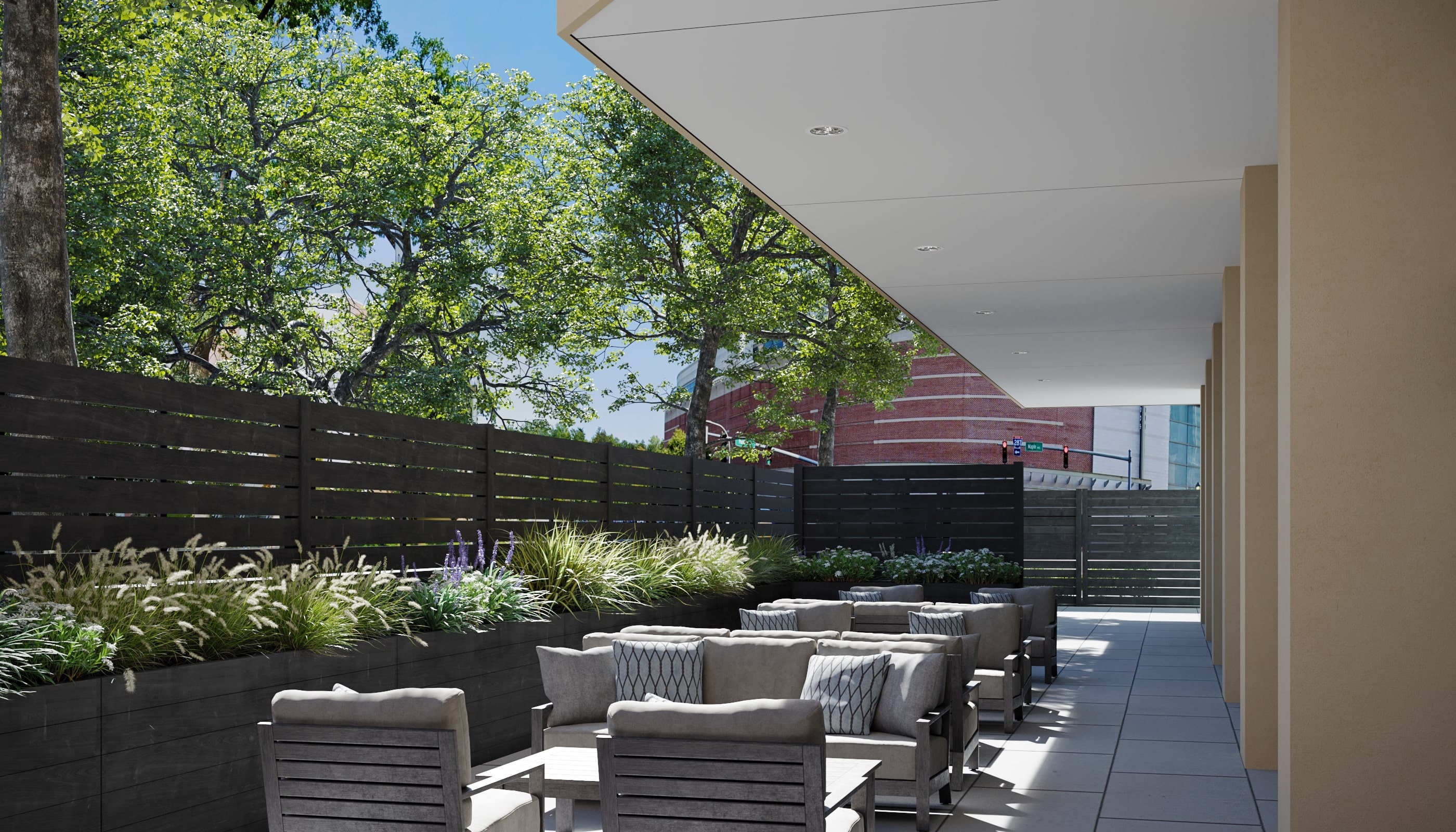 Slatted Planter - Hotel Planters - Privacy Wall - Composite Planter - Etsy