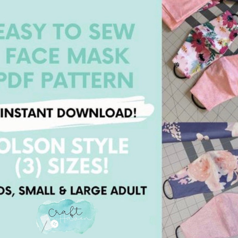 Face Mask Pattern - Etsy