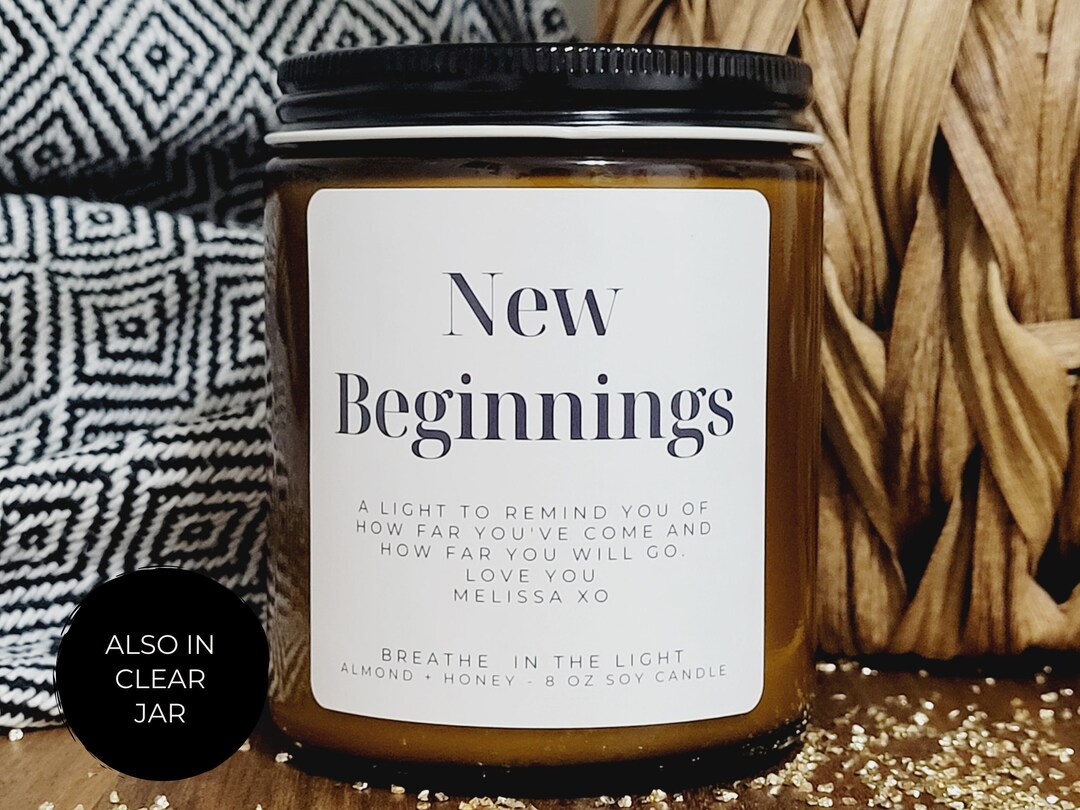 New Beginnings Candle Gift for Her New Chapter Gift Job - Etsy