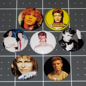 14 David Bowie Buttons 1 Inch Button Pin Mini Album Vinyl LP Aladdin ...