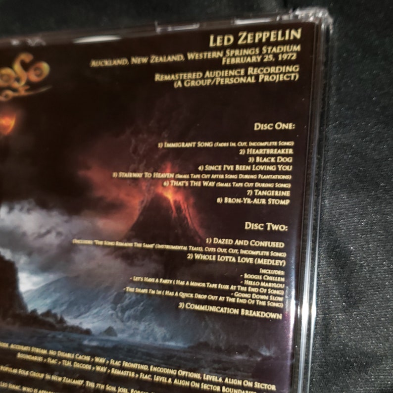 Led Zeppelin Live 2 CD Set Lord of the Strings in Auckland New Zealand ...