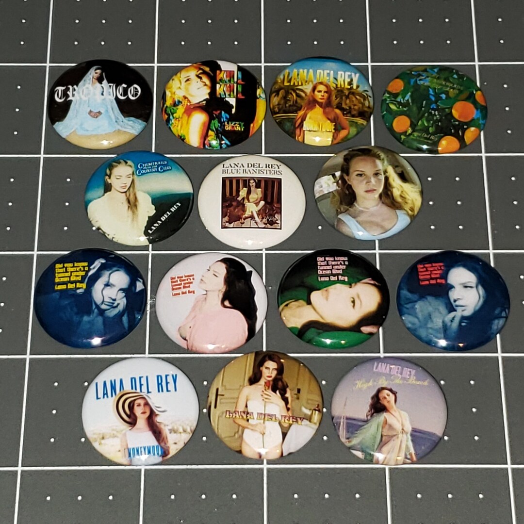 14 Lana Del Rey Mini 1 Inch Buttons Pins Button Mini Vinyl LP Album ...