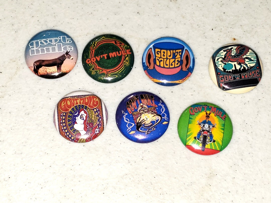 7 Gov't Mule Buttons 1 Inch Button Pin Pins Warren Haynes Allman ...