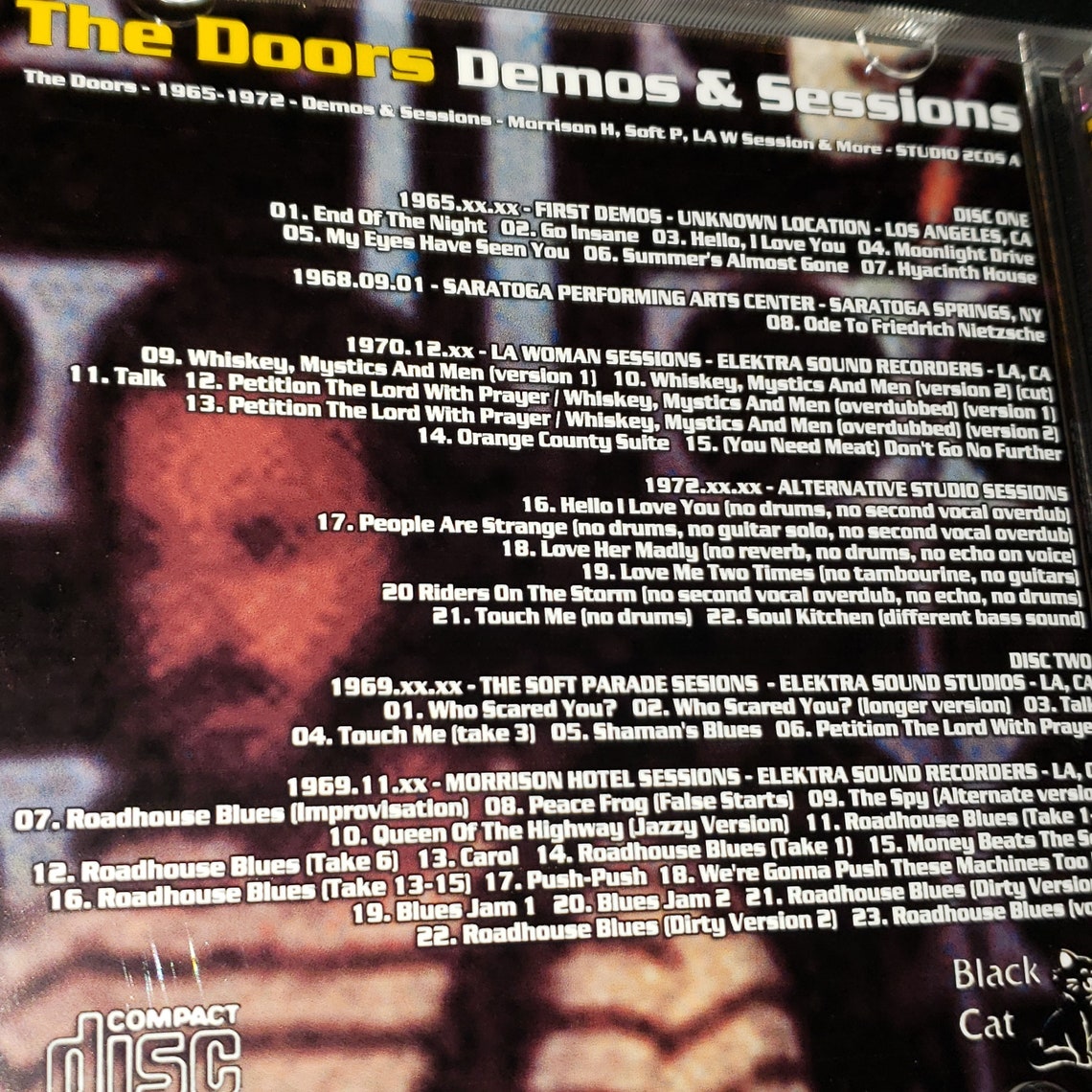 The Doors Demos & Sessions 2 CD Set 1965-1972 Studio Demos Jim Morrison ...