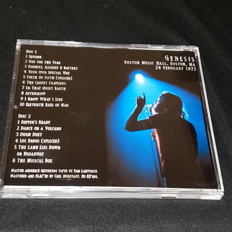 Genesis Live 2 CD Set Boston Music Hall 1977 in Boston, MA Phil Collins ...