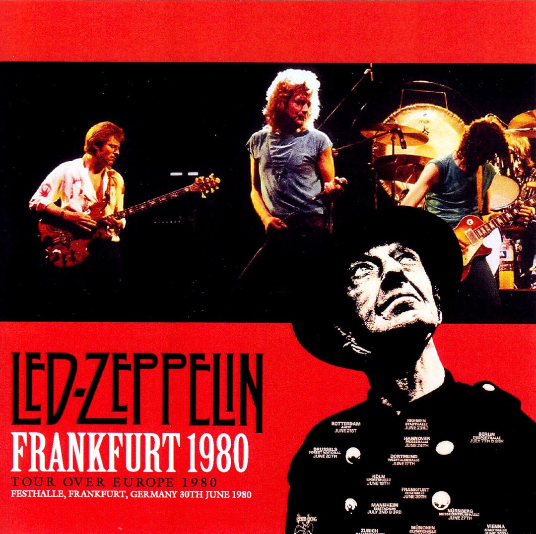 Led Zeppelin Live 2 CD Set Festhalle in Frankfurt Germany 1980 Jimmy ...