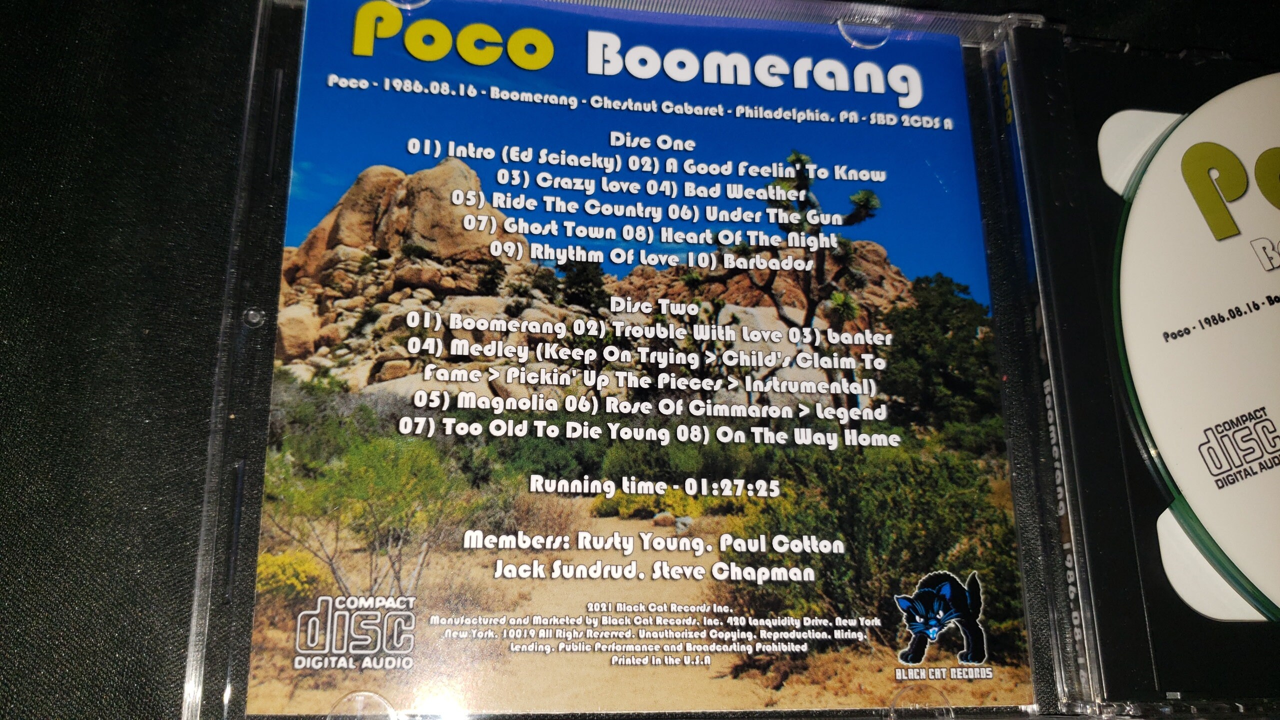 Poco 2 CD Live in Philadelphia Boomerang Rare Soundboard 1986 Show - Etsy