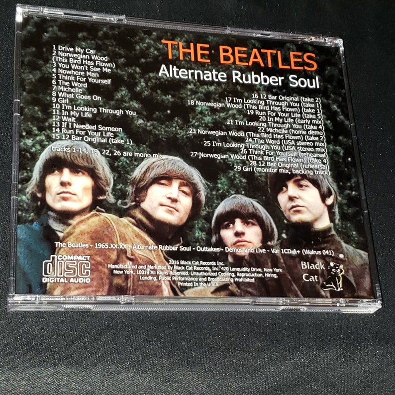 The Beatles 1 CD Alternate Rubber Soul Outtakes Demos 1965 Abbey Road ...