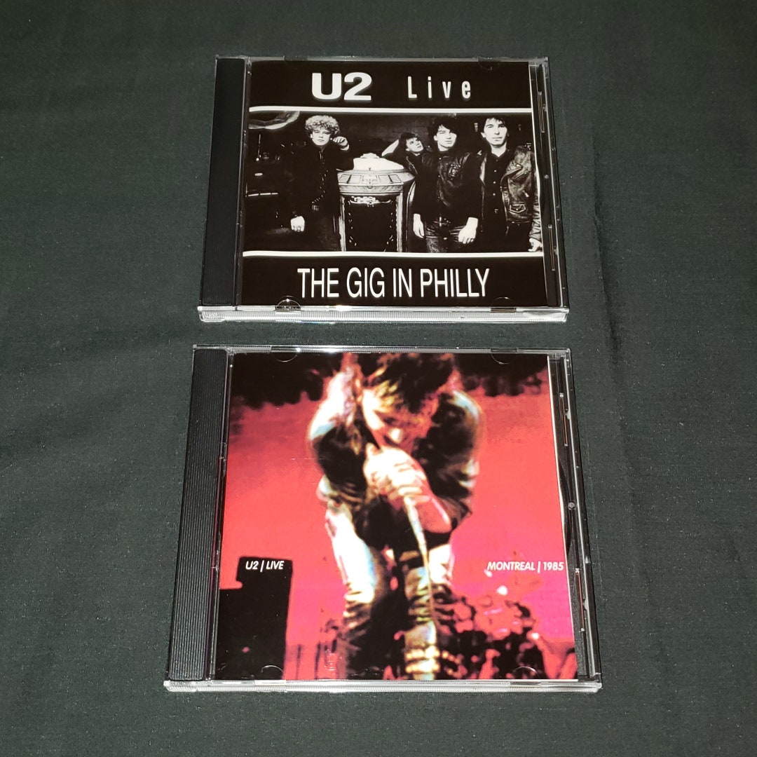 U2 Live 2X 1 CD Sets Gig in Philly 1983 + Montreal 1985 Bono Edge FM - Etsy