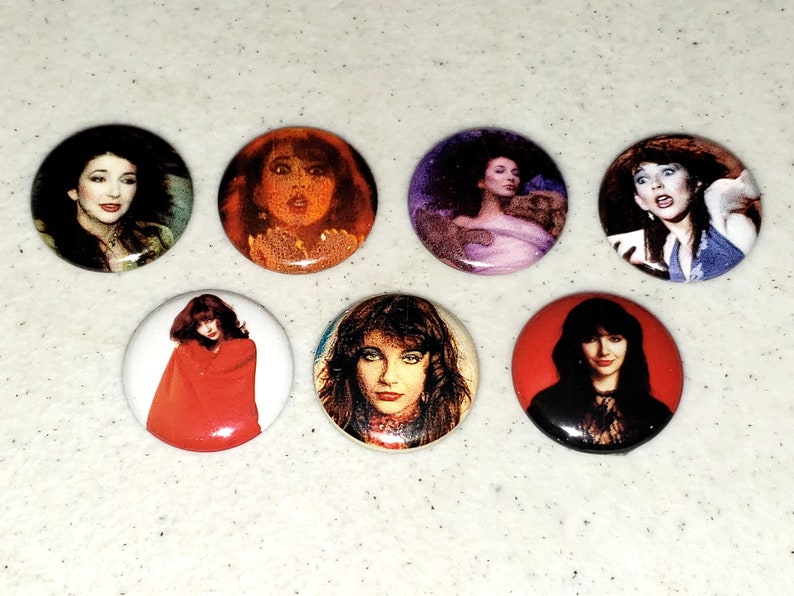 7 Kate Bush Buttons Button Pin Pins Mini Album LP Record Covers Replica ...