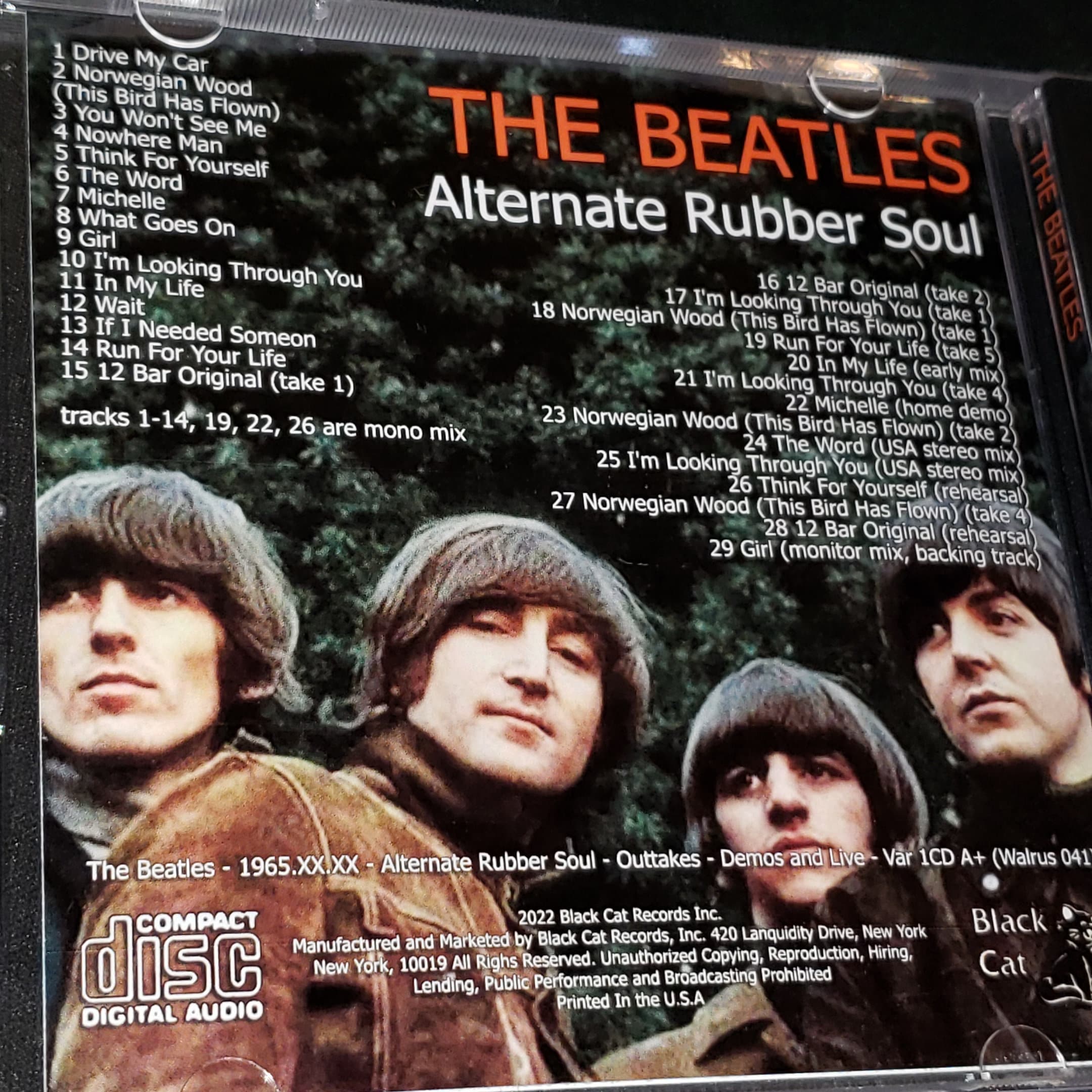 The Beatles 1 CD Alternate Rubber Soul Outtakes Demos 1965 Abbey Road ...