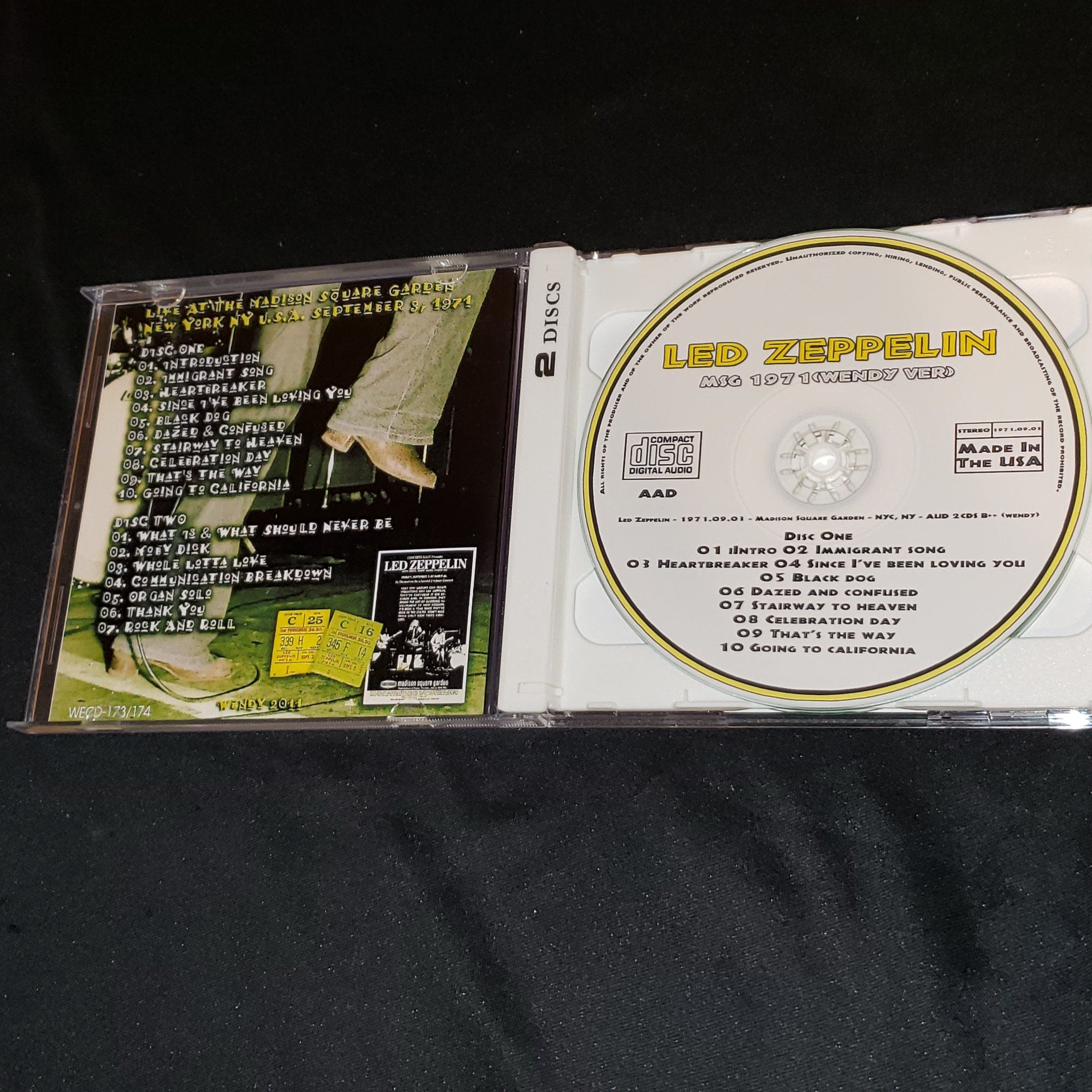 Led Zeppelin 2 CD Live in New York City at Madison Square - Etsy