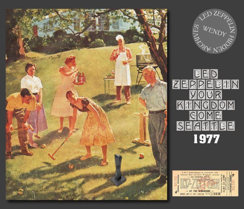 Led Zeppelin 3 CD Your Kingdom Come Live in Seattle WA 1977 Soundboard ...