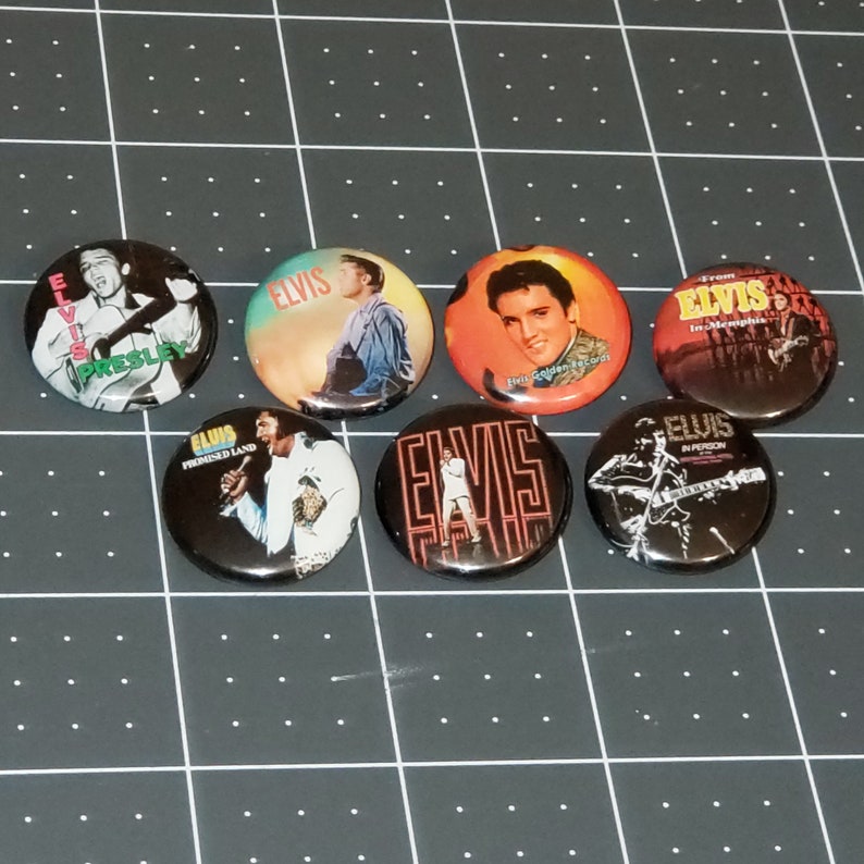 14 Elvis Presley Buttons 1 Inch Button Pin Pins Mini Albums Vinyl Lp