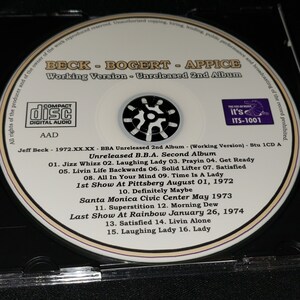 Jeff Beck 1 CD BBA Unreleased 2nd Album + Live 72 + 73 + Last Show 74 W ...