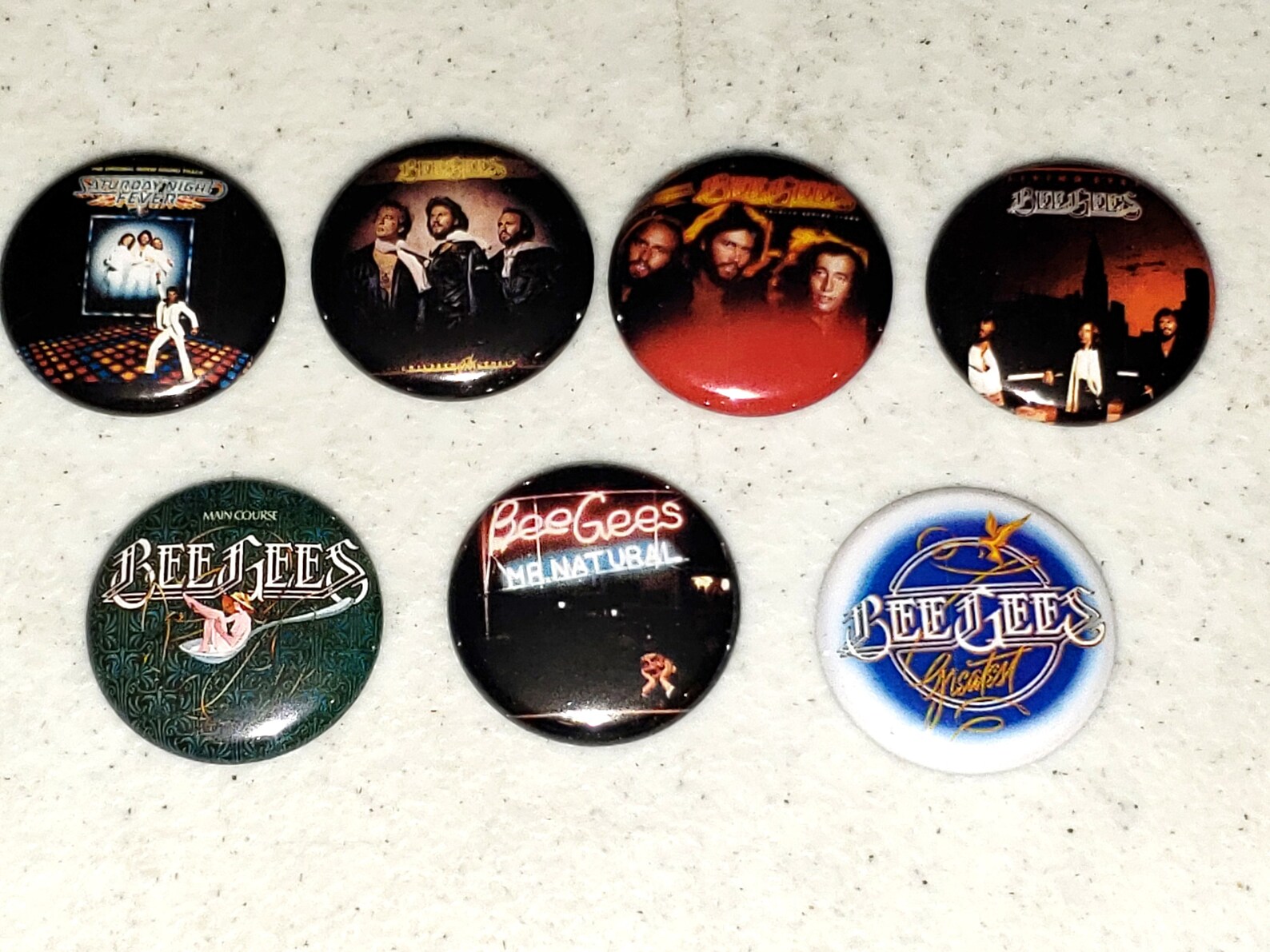 35 Bee Gees Buttons 1 Inch Pin 70s Logo Disco 70s Classic Mini | Etsy