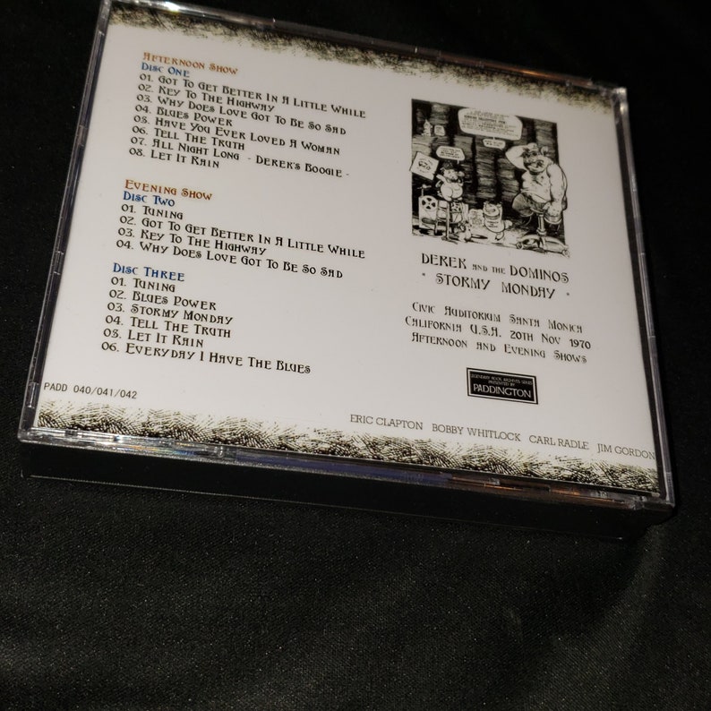 Eric Clapton Derek & Dominos 3 CD Stormy Monday Live in Santa Monica ...