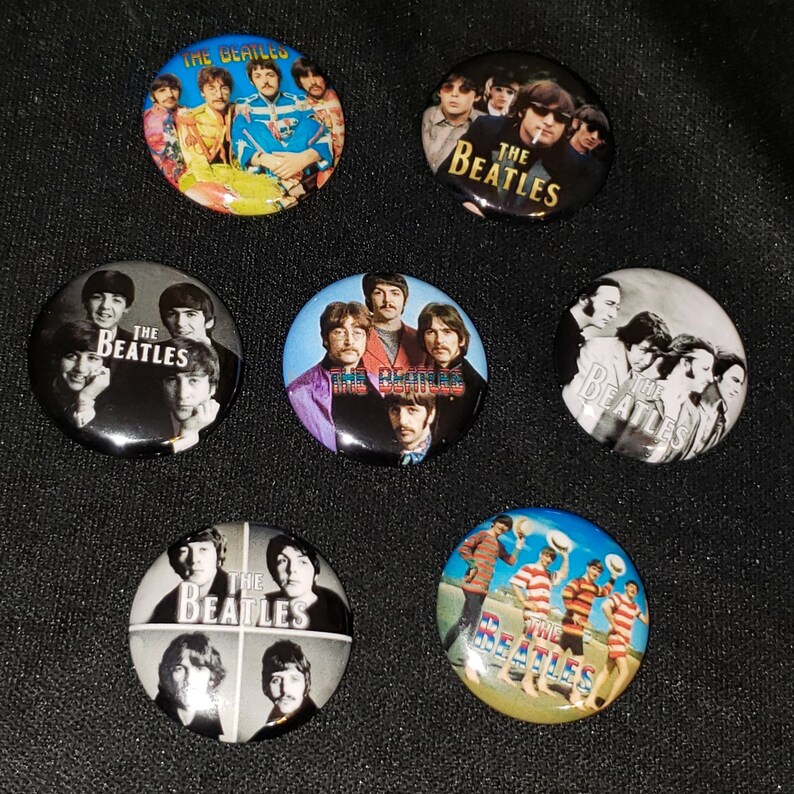 21 the Beatles Buttons 1" Inch Pins Mini Vinyl LP Albums Paul Mccartney ...