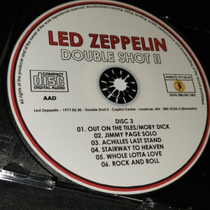 Led Zeppelin 3 CD Double Shot II Live in Landover 1977 Jimmy Page Plant ...