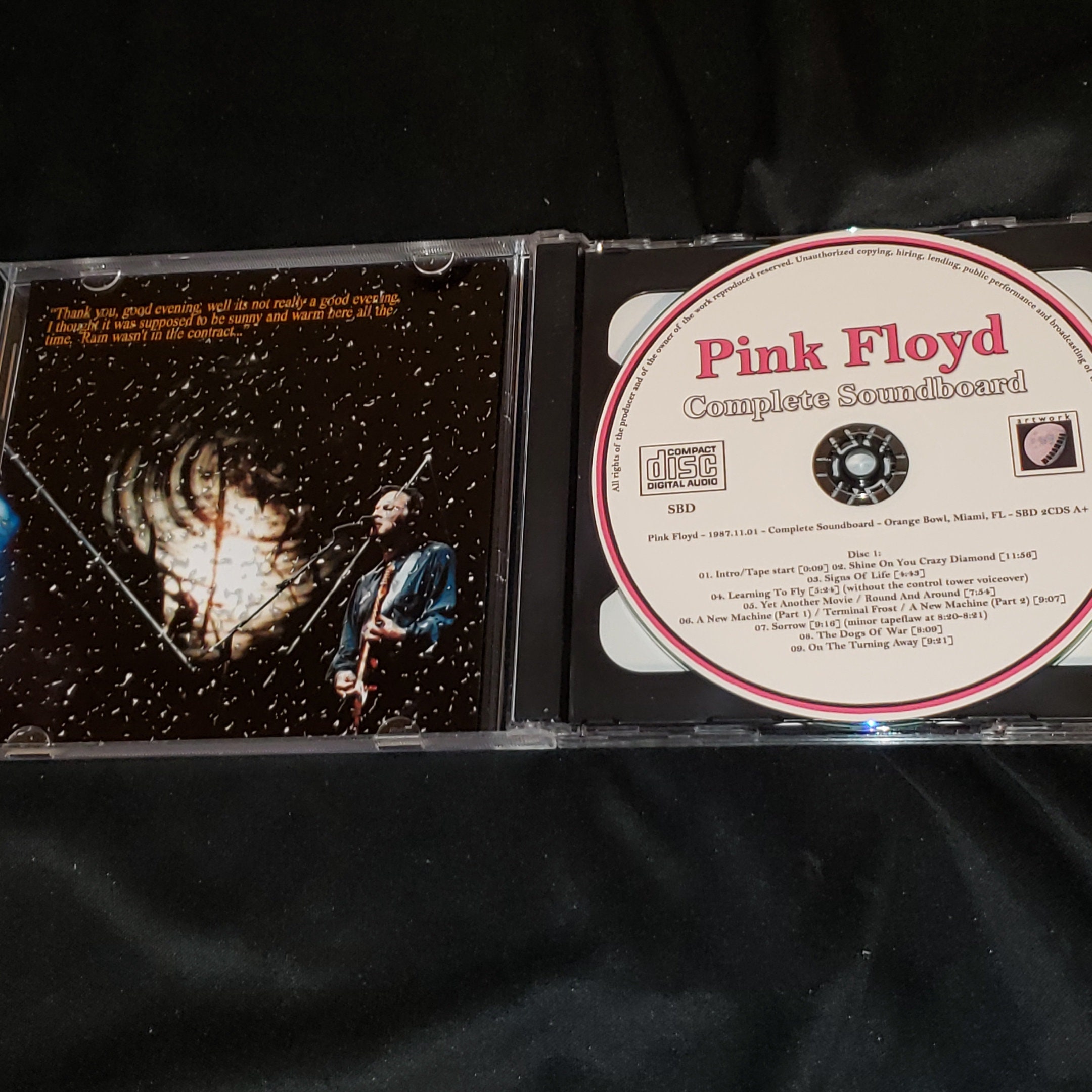 Pink Floyd 2 CD Set Complete Soundboard at the Orange Bowl - Etsy
