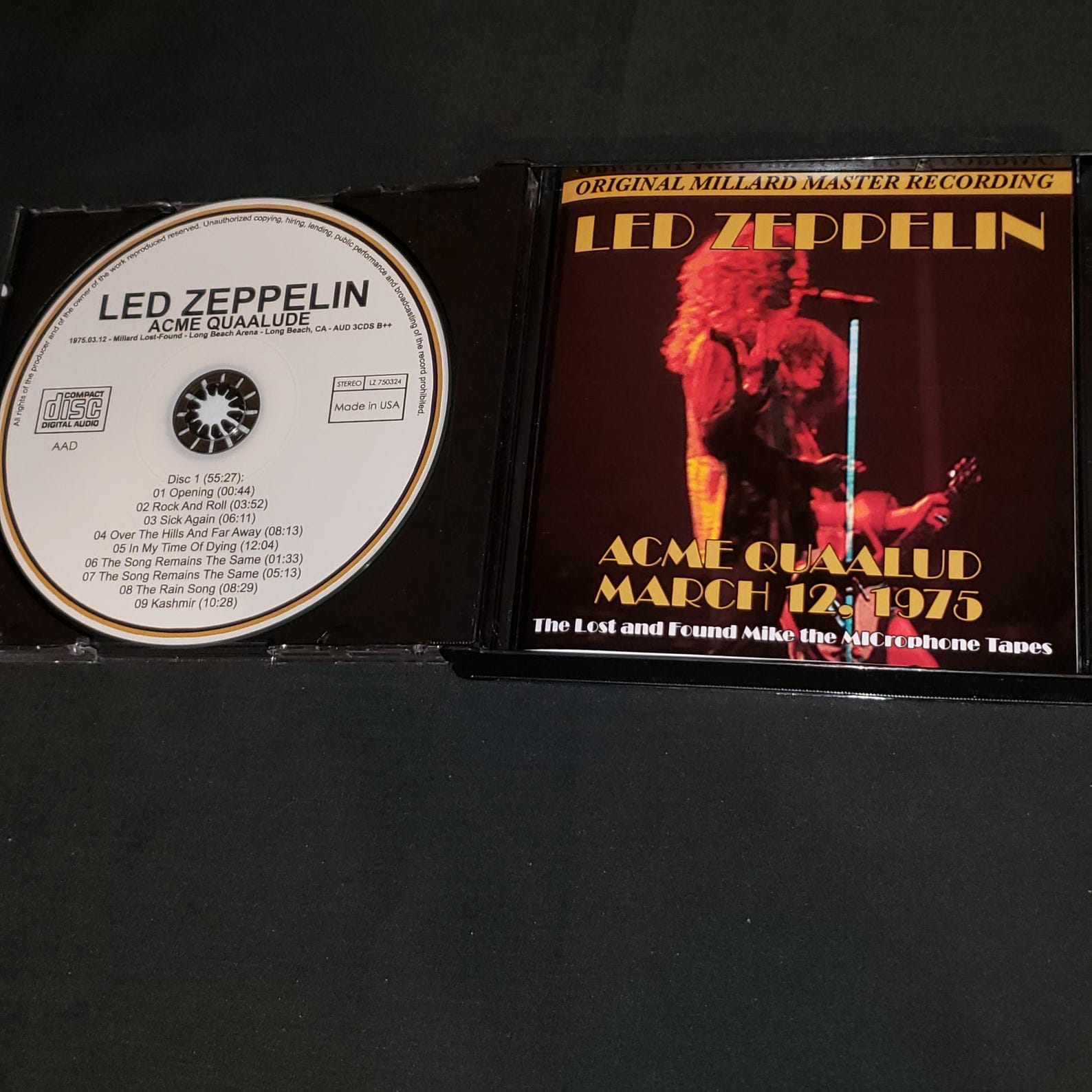 Led Zeppelin Live 3 CD Set Mike Millard Lost and Found Acme Quaalud ...