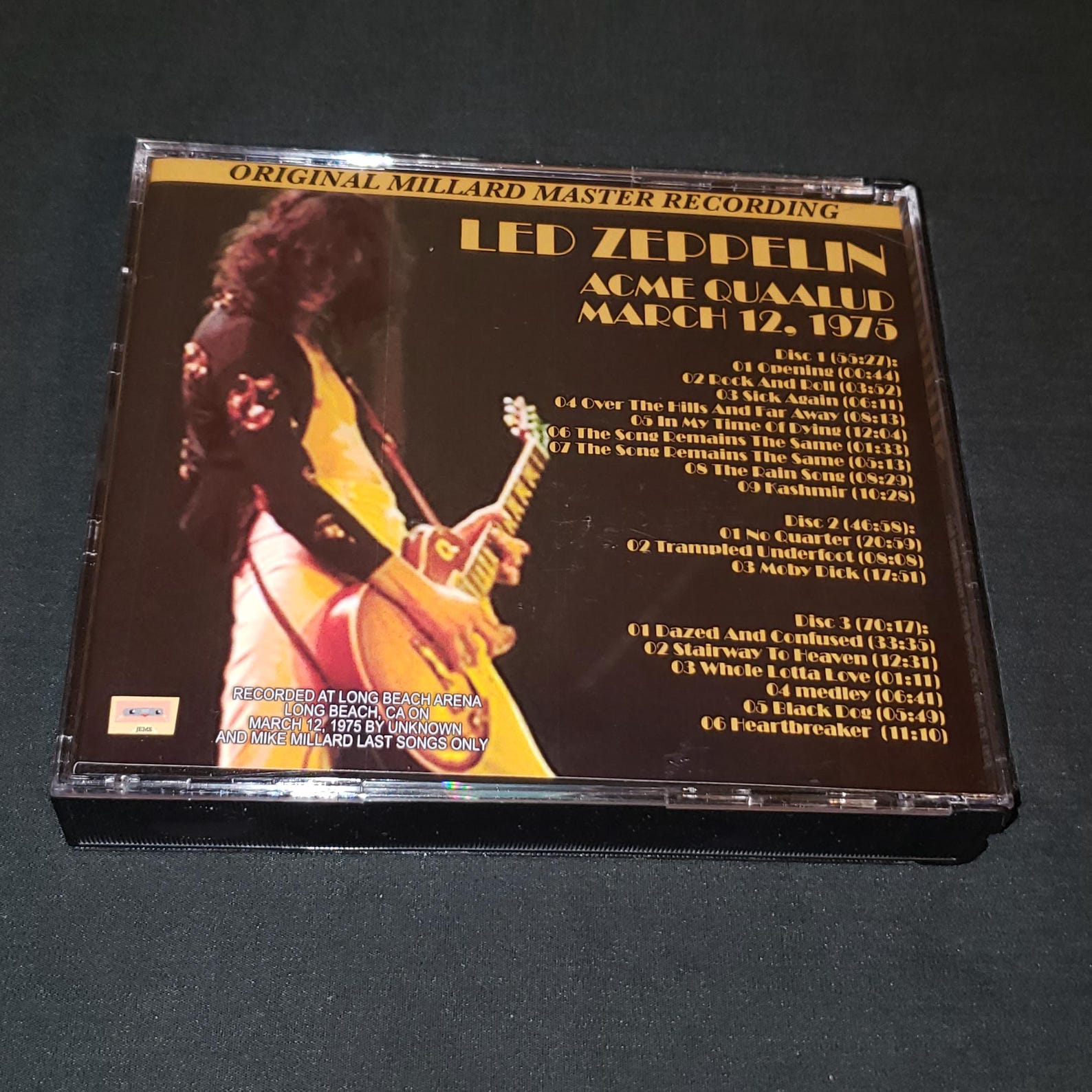 Led Zeppelin Live 3 CD Set Mike Millard Lost and Found Acme Quaalud ...