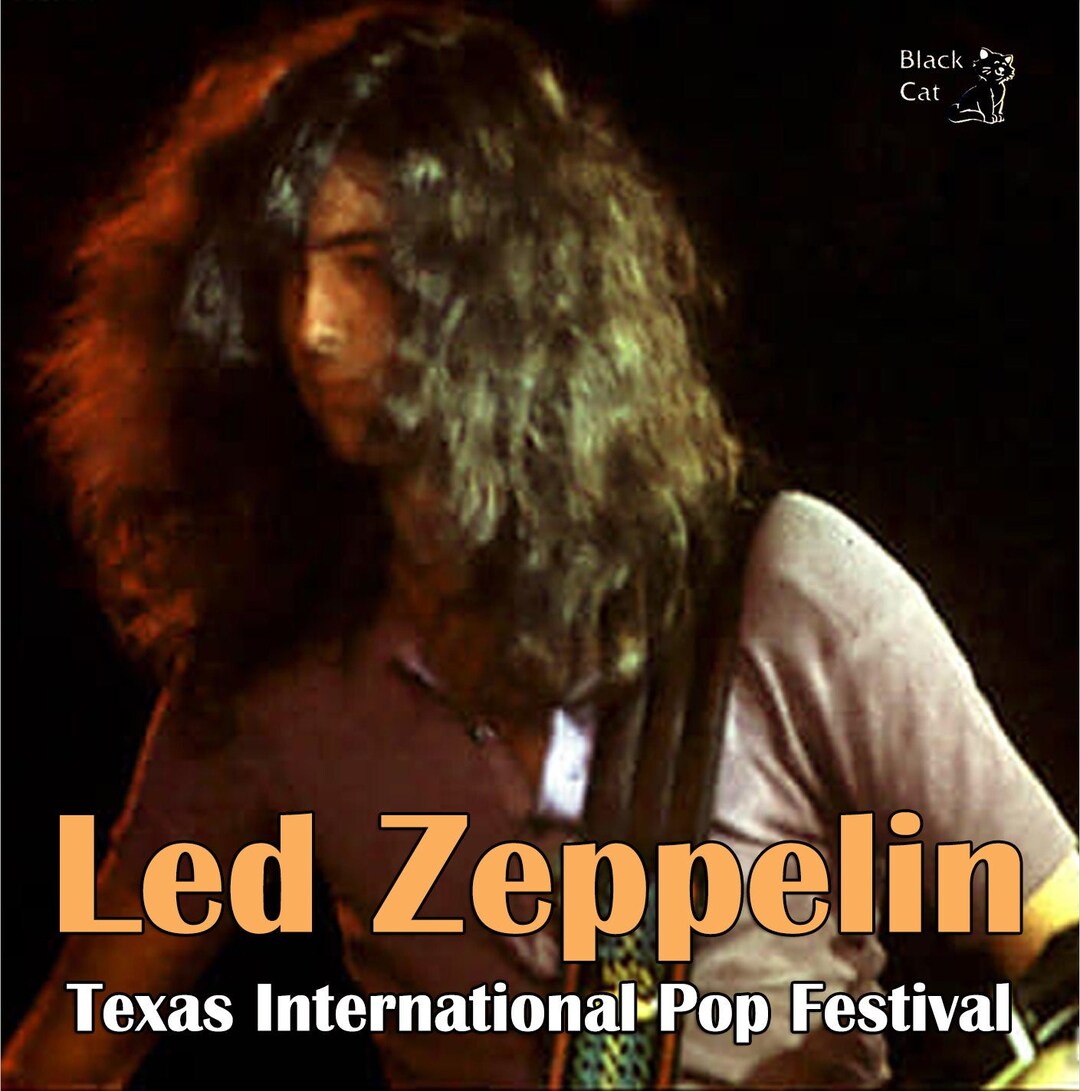 Led Zeppelin Live 1 CD Texas Pop Festival 1969 With Jimmy Page Robert ...