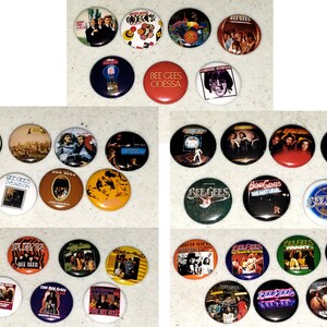 35 Bee Gees Buttons 1 Inch Pin 70s Logo Disco 70s Classic Mini | Etsy