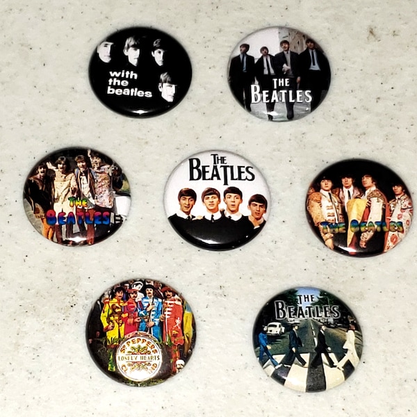 Beatles Pin Buttons - Etsy