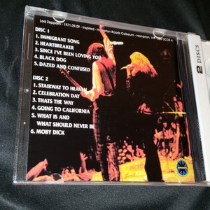 Led Zeppelin 2 CD Set Inspired Live in Hampton 1971 Robert Plant Jimmy ...