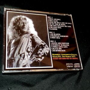 Led Zeppelin 3 CD Set Chasing the Dragon Live 1975 Dallas Texas 1975 ...
