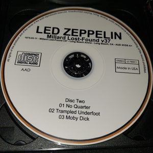 Led Zeppelin Live 3 CD Set Mike Millard Lost and Found V37 Long Beach 1975 Robert Plant Page - Etsy