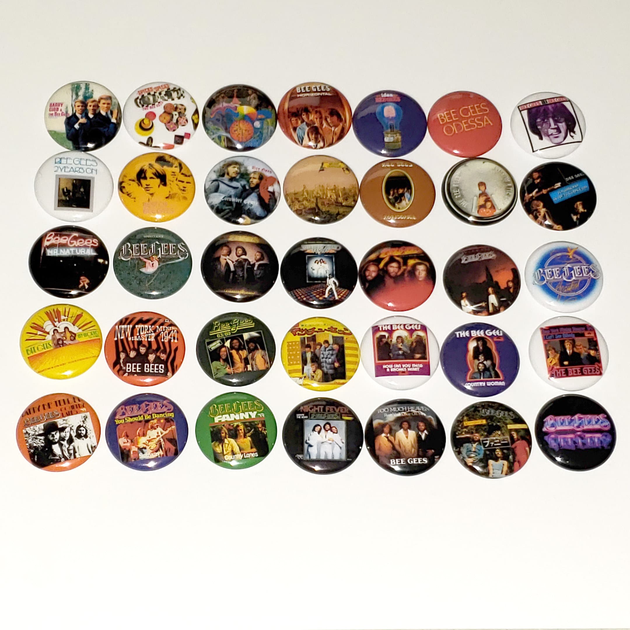 35 Bee Gees Buttons 1 Inch Pin 70s Logo Disco 70s Classic Mini | Etsy