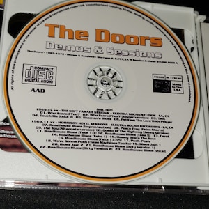 The Doors Demos & Sessions 2 CD Set 1965-1972 Studio Demos Jim Morrison ...
