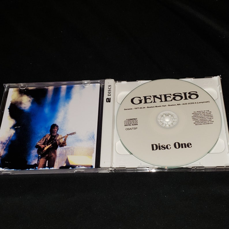 Genesis Live 2 CD Set Boston Music Hall 1977 in Boston, MA Phil Collins ...