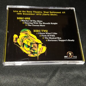 Genesis Live 2 CD Set Antiques Roadshow 1973 at the Roxy Phil Collins ...