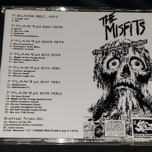Misfits 1 CD Set Beware the Complete Singles 77-82 Samhain Danzig ...