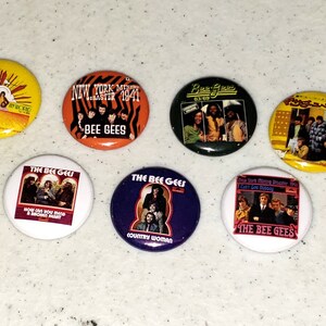 35 Bee Gees Buttons 1 Inch Pin 70s Logo Disco 70s Classic Mini | Etsy