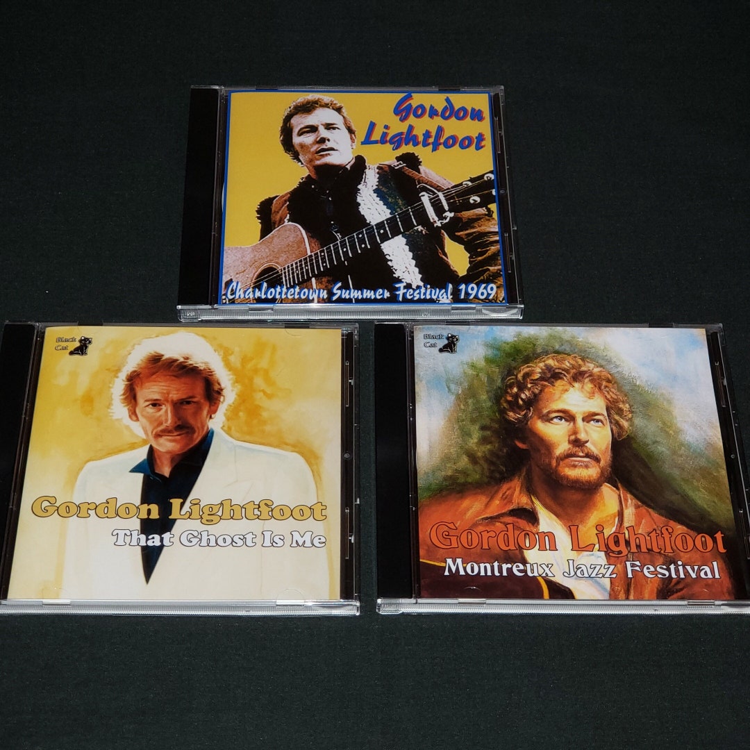 Gordon Lightfoot 3 Live 1 CD Sets Charlottetown 69, Germany 75 ...